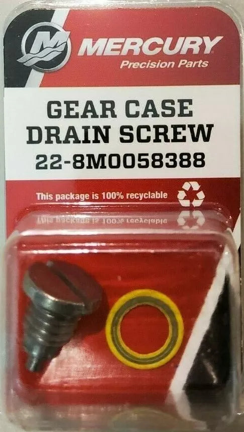Mercury Marine Mercruiser Quicksilver Gear Case Drain Screw OEM PN 22 ...